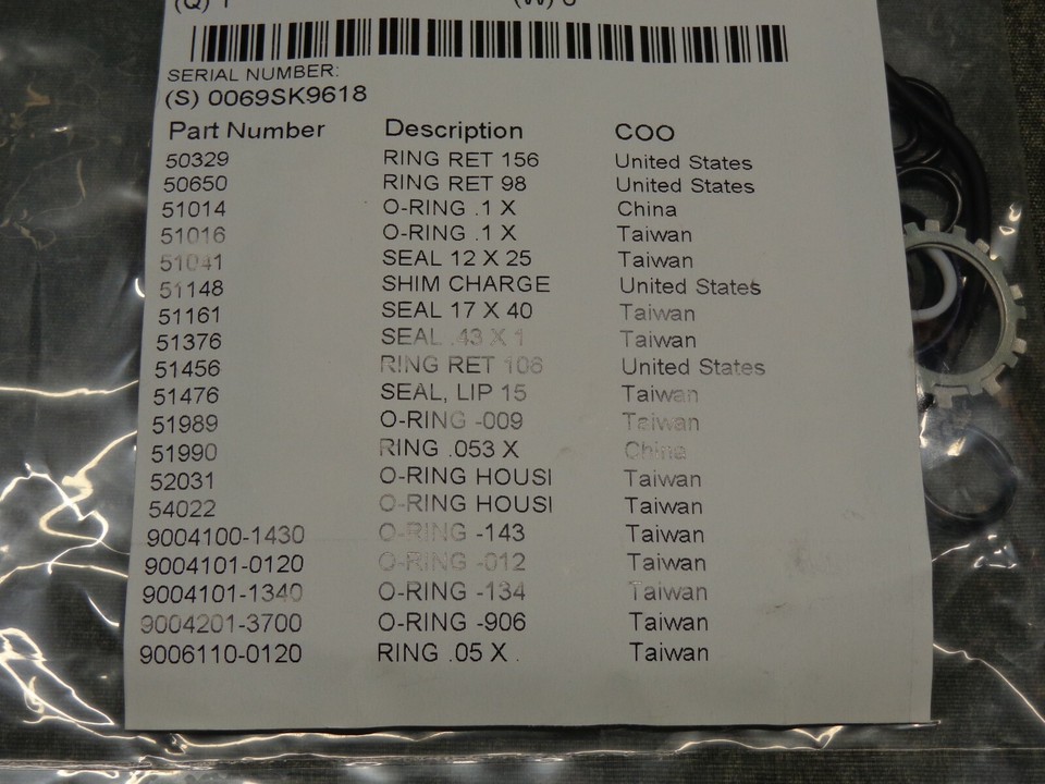 Hydro gear 70525 TRANSMISSION SEAL KIT GENUINE FACTORY OEM OVERHAUL KIT ...