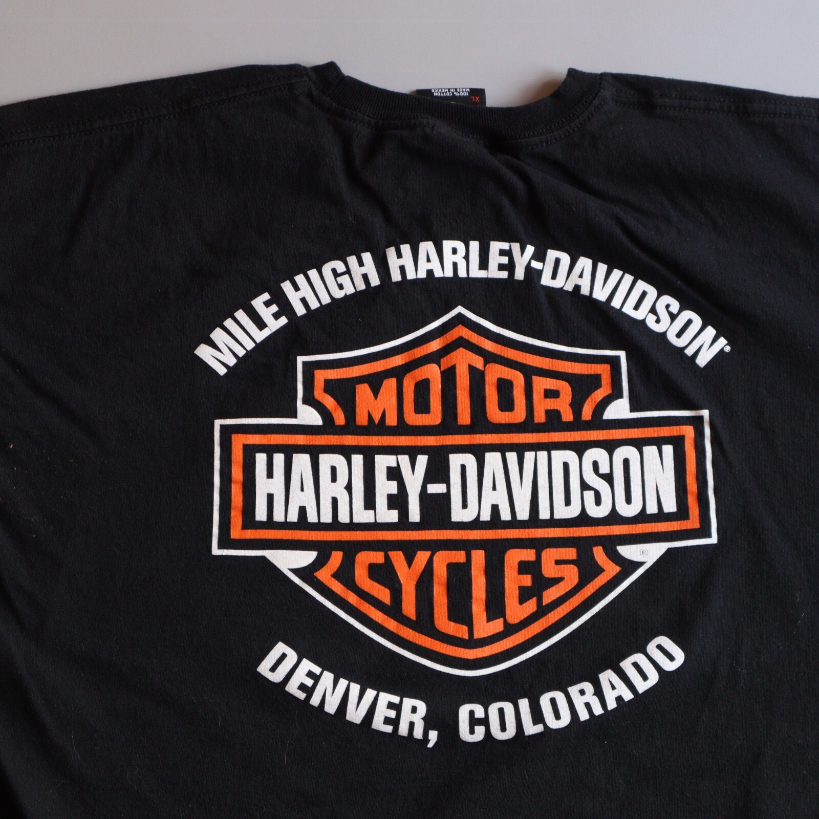 Harley Davidson Motorcycle Shirt Black Logo Shield Me… - Gem