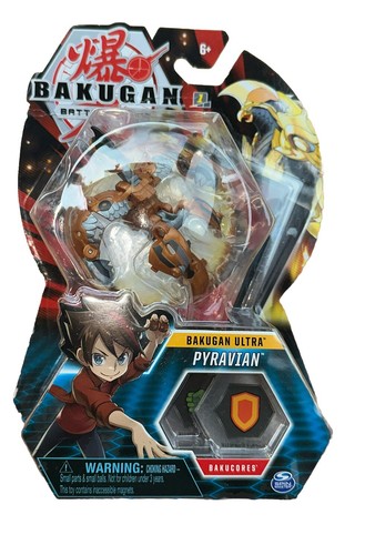 Bakugan Ultra Pyravian Battle Planet Action Figure & Trading Card Set ...