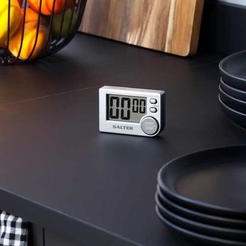 Salter Digital Kitchen Timer Electric Big Button Easy Read Count Up ...