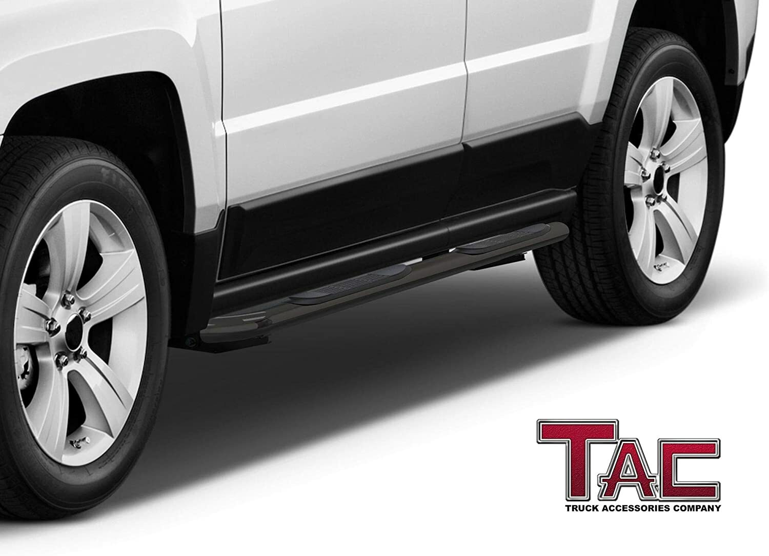 3" Black Sidestep Rails for 02-09 Chevy Trailblazer/GMC Envoy Running ...
