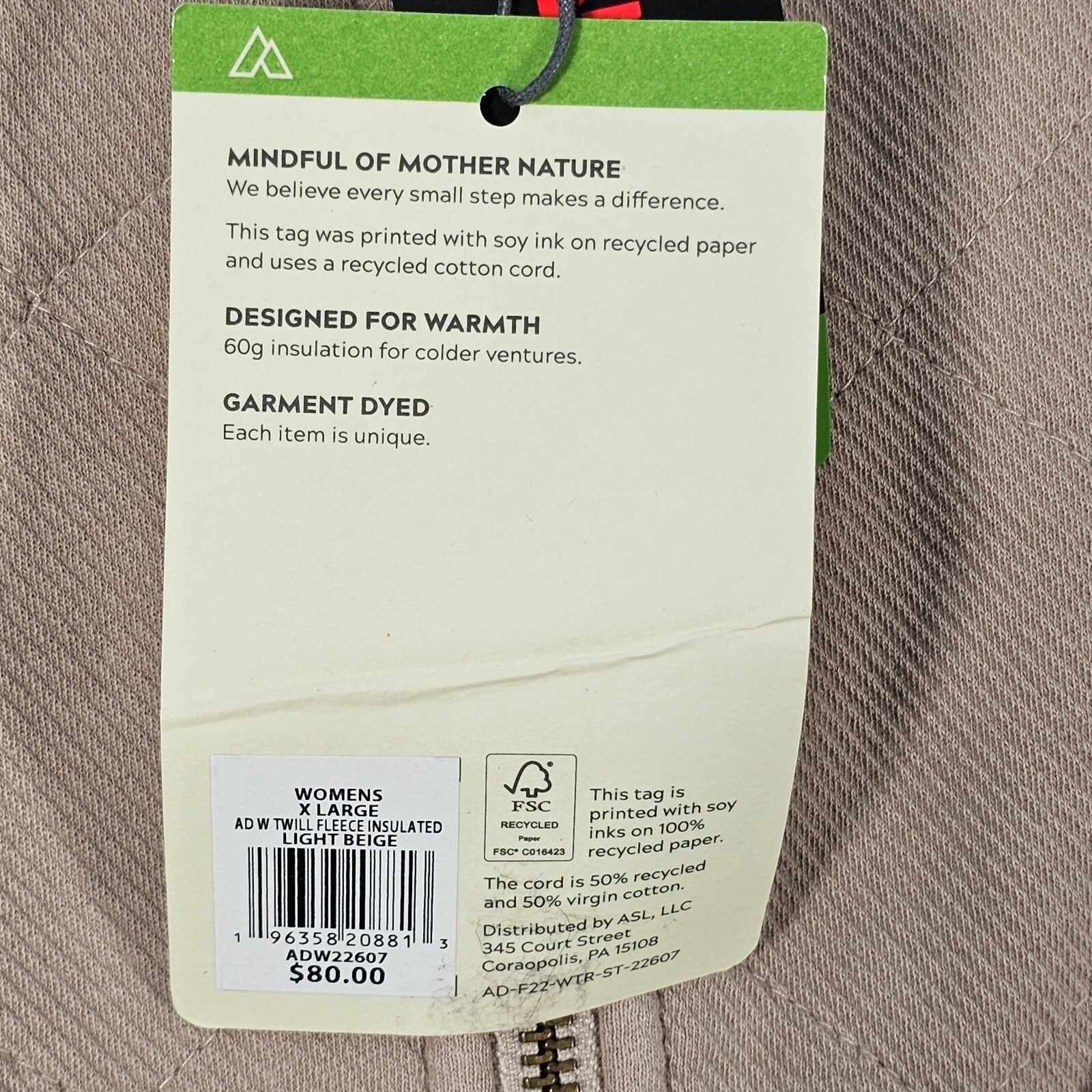 Alpine Design Women's Twill Fleece Insulated Jacket Size XL | eBay