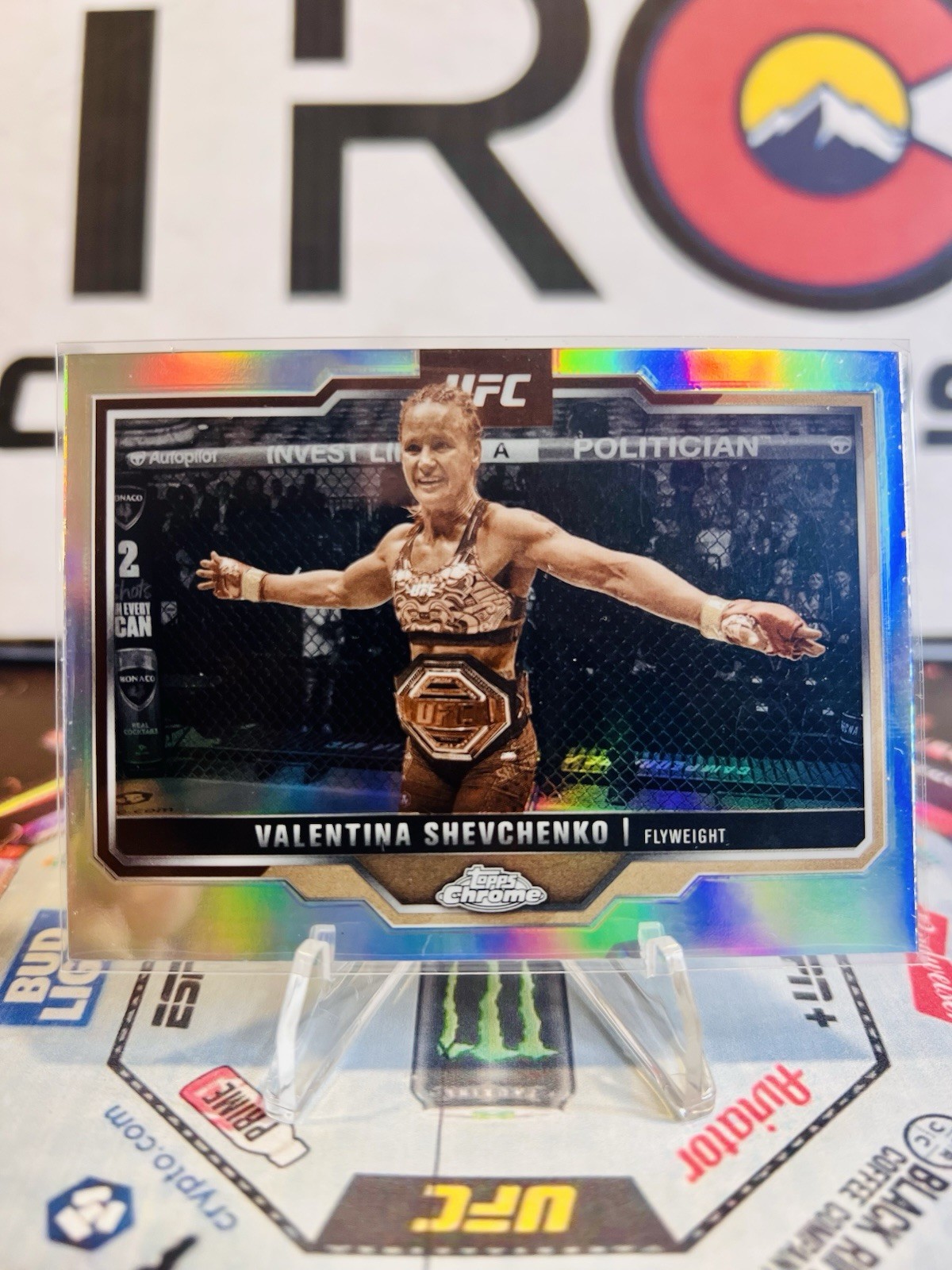 Valentina Shevchenko 2025 Topps Chrome UFC #166 Sepia Refractor Price ...