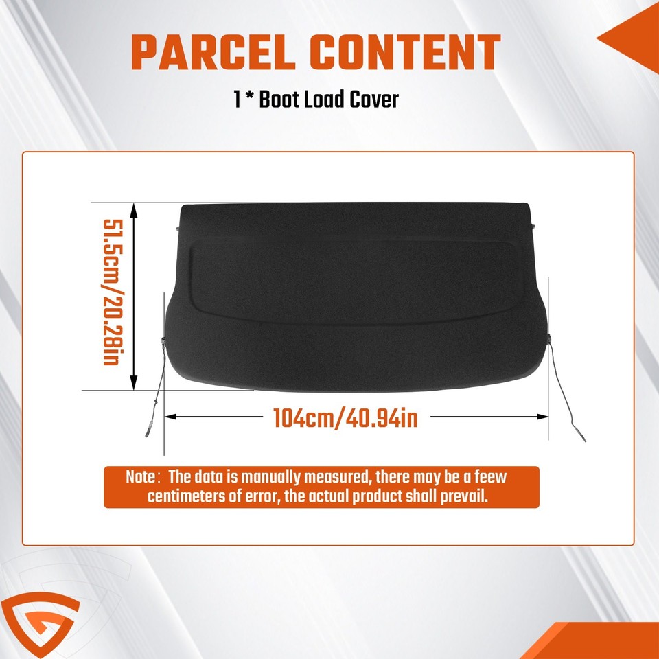 FOR Audi A3/S3 RS3 Hatchback 8V 2013- 2020 Rear Parcel Shelf Boot Load ...