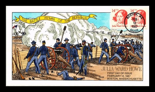 DR JIM STAMPS US COVER JULIA WARD HOWE GREAT AMERICANS FDC COLLINS HAND ...