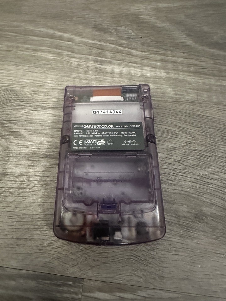 Nintendo Game Boy Color Handheld Console Clear Atomic Purple | eBay UK