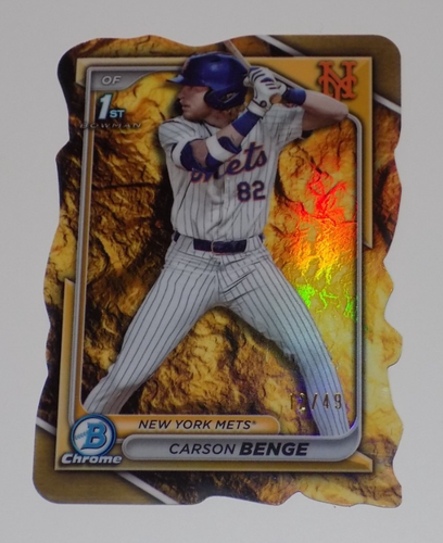 CARSON BENGE - 2024 Bowman Draft 1st Chrome GOLD Nugget #d /49 | eBay