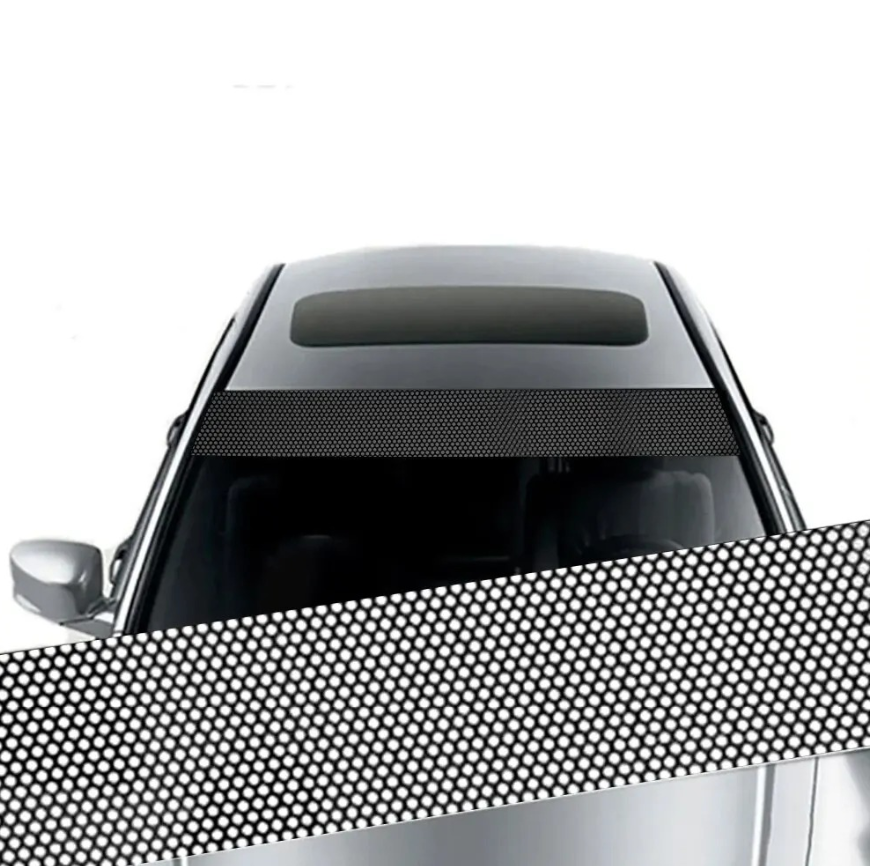 1pc Car Windshield Sunshade Sticker – 3D Vinyl Decorative Auto Decal ...