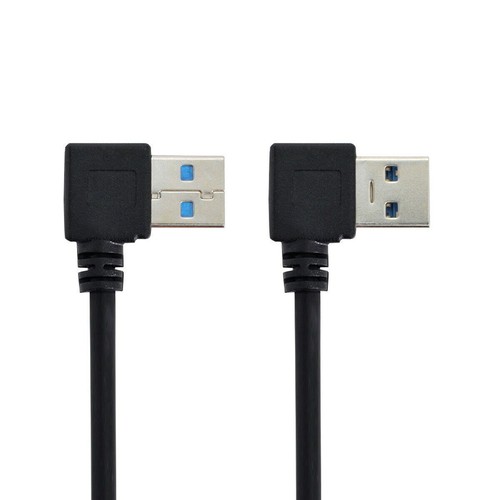 USB 3.0 Type A 90 Degree Left Angled to Right Angled Extension Cord ...