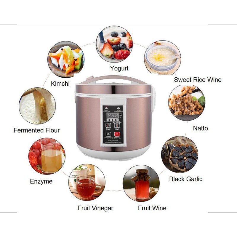 5L Multi-functional Health Fermentation Pot Yogurt Machine Black Garlic ...