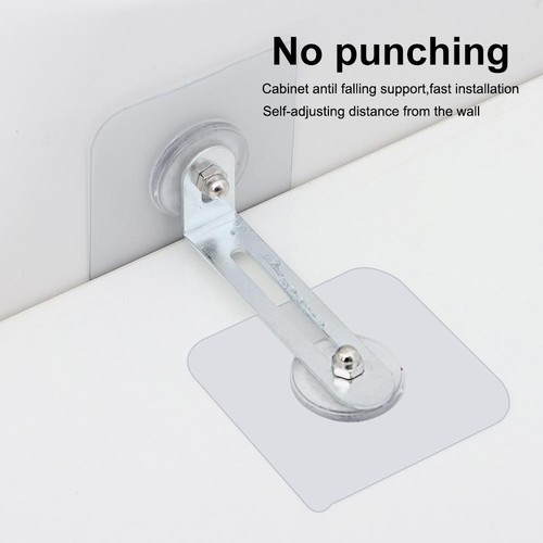 Furniture Stabilizer Self-Adhesive Cabinet Lock Adhesive Furniture Wall ...