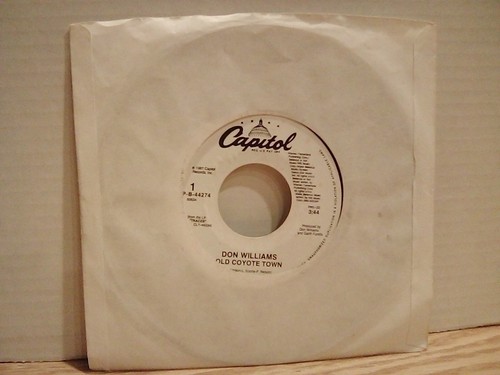 Don Williams 1987 Old Coyote Town 45 RPM Promo Record EX. | eBay
