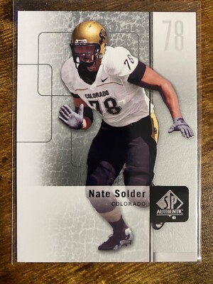 2011 SP Authentic #22 Nate Solder RC Colorado Buffaloes New England ...