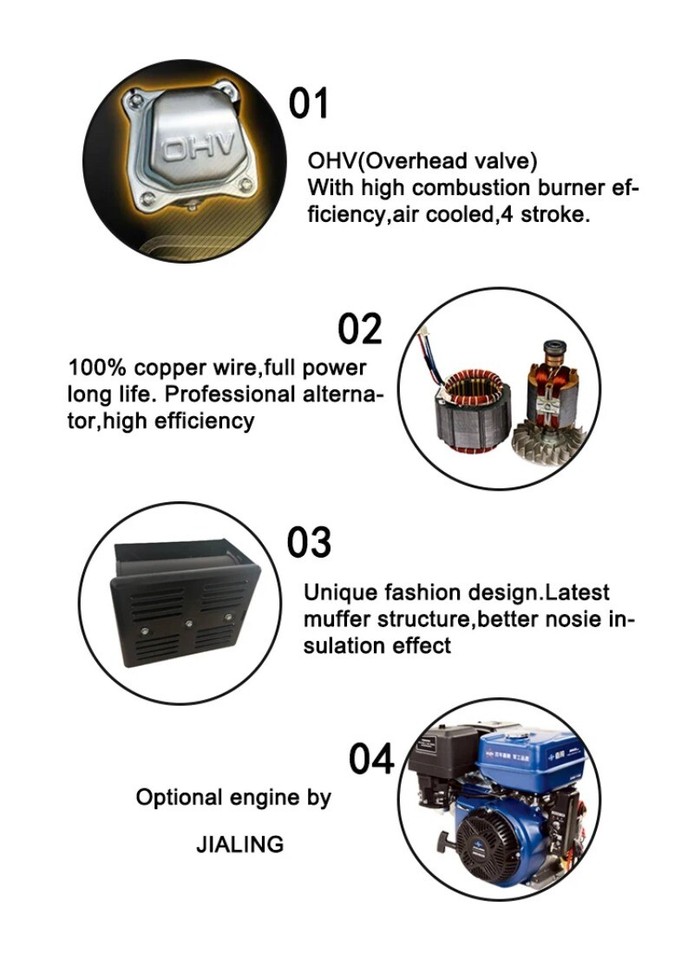 10KW Equal Power + Electric Start Start Project Petrol Generator Set ...