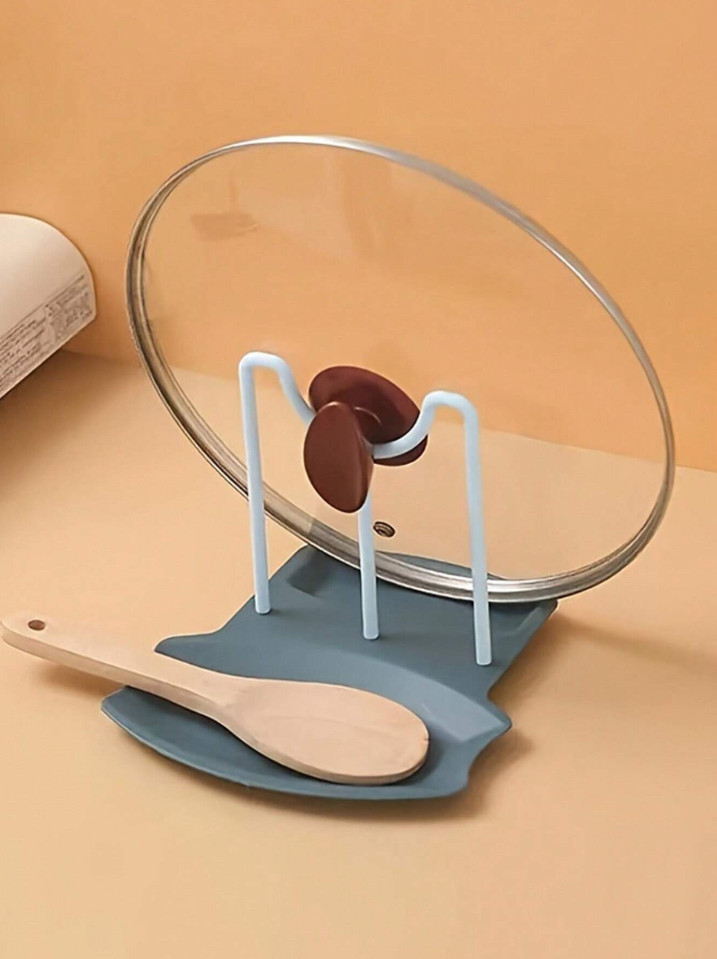 1 pc Detachable Stand Soup Ladle & Pot Lid Rest - Kitchen Organizer Holder