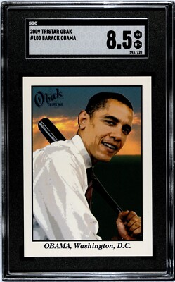 Barak Obama 2009 Tristar Obak #100 SGC 8.5 NM-MT+ POP 1 | eBay