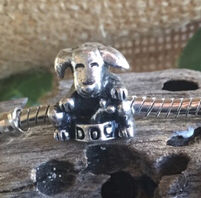 Beagle Dog Charm Bead 3D (Fits European Style Bracelets) Puppy Animal ...