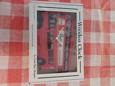 Wooden Clock By Lark Rise Designs “Harrods” - Hand Made | eBay