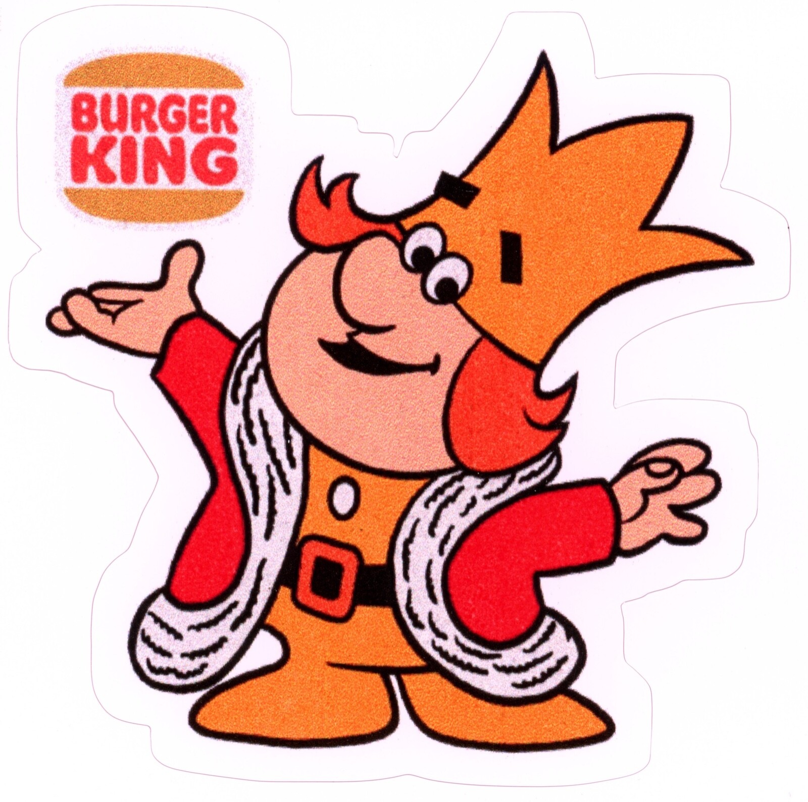 Burger King Logo Sticker - Style 2 (Reproduction) | eBay