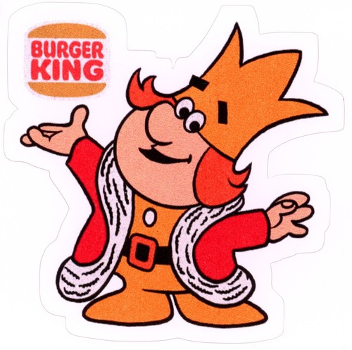 Burger King Logo Sticker - Style 2 (Reproduction) | eBay