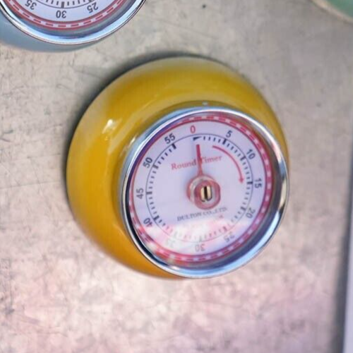 Dulton Kitchen Timer Vintage Retro Style Magnetic Yellow W7cm ( 2.8in ...