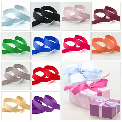 10 Metres - GROSGRAIN RIBBON ROLLS - 6mm 10mm 15mm 25mm 38mm Widths ...