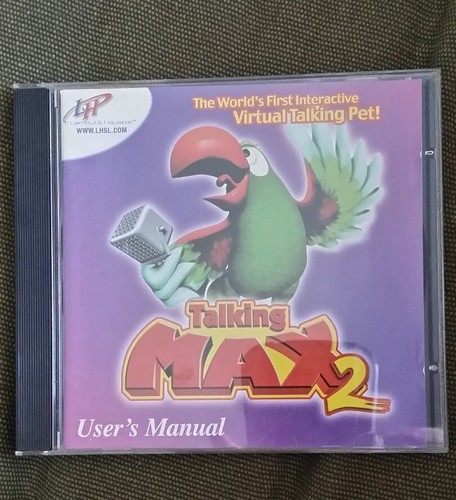 Talking Max 2 PC CD L&H word's first interactive virtual pet voice ...