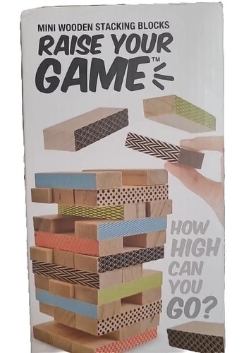 Protocol Mini Wooden Stacking Blocks Game Raise Your Game ~ NIP New | eBay