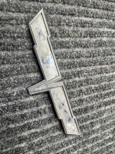 80-82 C3 Corvette REAR Gas Door Emblem Fuel Lid Badge Flags OEM 1980 ...