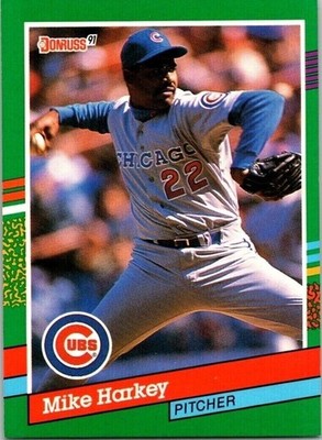 Michael (Mike) Anthony Harkey Chicago Cubs 447 Donruss 1990 Baseball ...