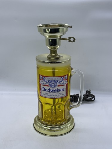 Vintage Budweiser Glass Beer Mug Advertising Table Lamp / No Shade | eBay