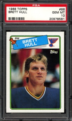 1988 TOPPS #66 BRETT HULL RC ROOKIE GEM MINT PSA 10 | eBay