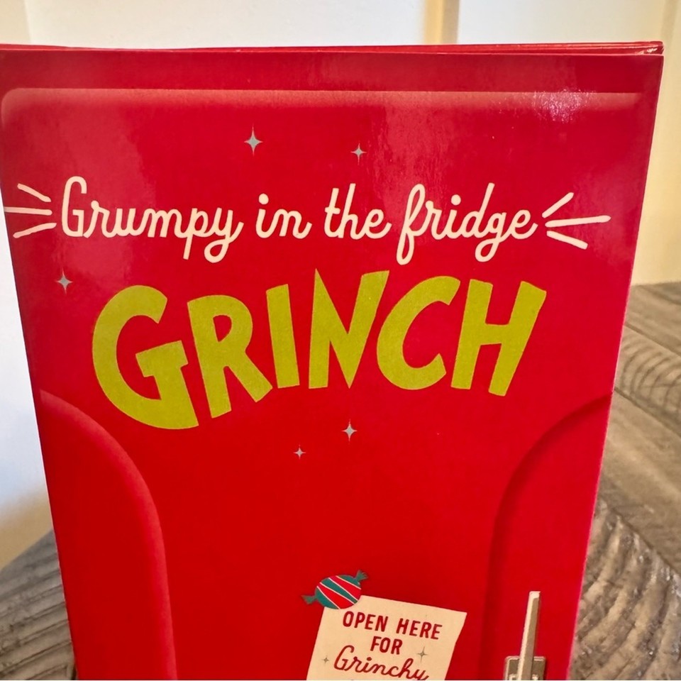 Hallmark Grumpy in the Fridge Grinch Activated Talking Figure Singing ...
