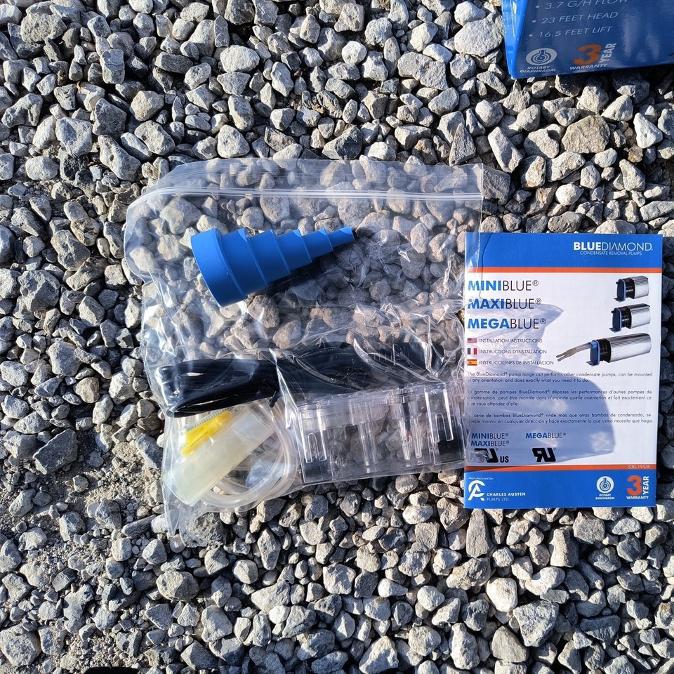 Blue Diamond 230V 3.7GPH Condensate Removal Pump with Reservoir (X87 ...