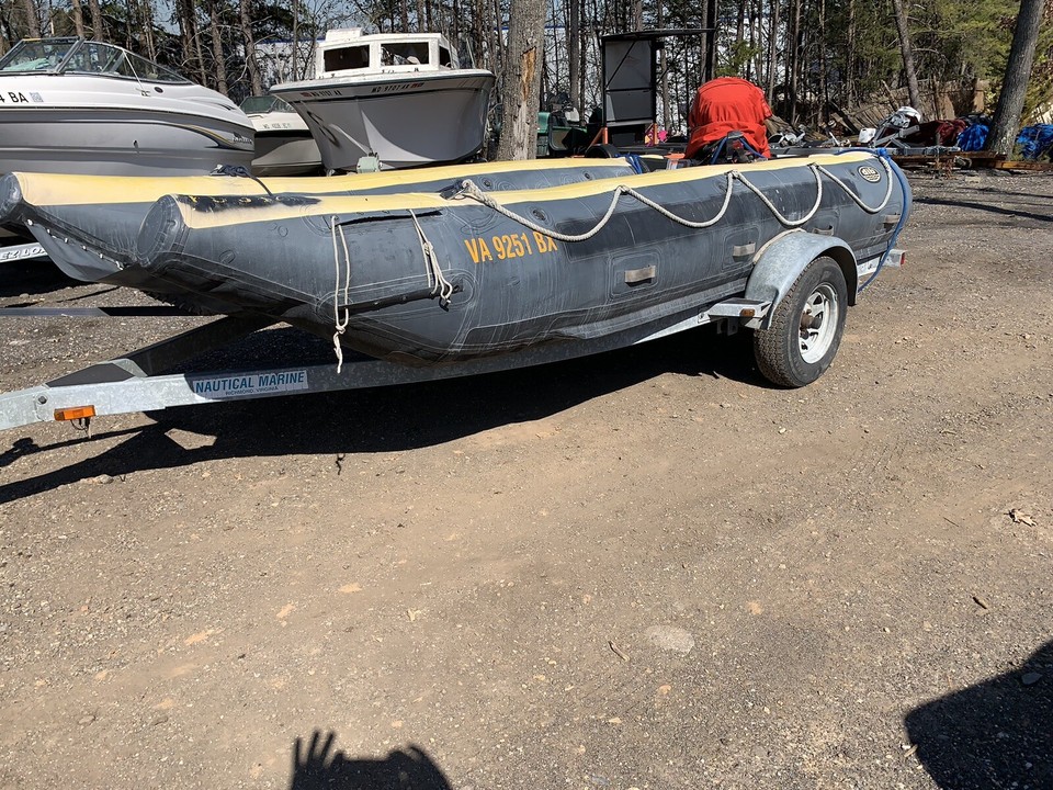 DEMAREE inflatable boats DIB 17 Ft Sea Sled Rescue White Water ...