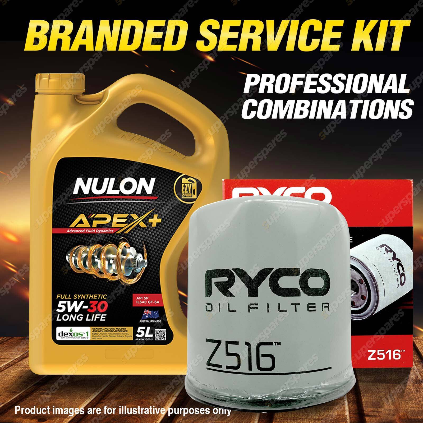 Ryco Oil Filter Nulon 5L APX5W30D1 Engine Oil Kit for Mazda Mpv LW V6 ...