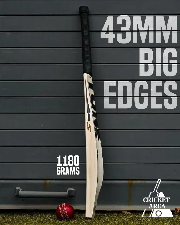 English Willow Cricket Bat Thick Edges Grade 1 Full Size Short Handle ...