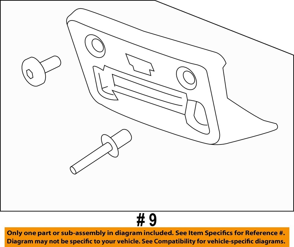 GM OEM 15-19 Silverado 2500 HD Bumper Components-License Bracket ...