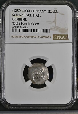 NGC Austria Heller “Right Hand of God” / Manus Dei Blessed Coin ...