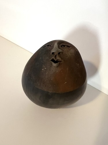 Vintage Deva Spirit Rattle Shaker Raku Studio Art Pottery Nan Emmett 4 ...