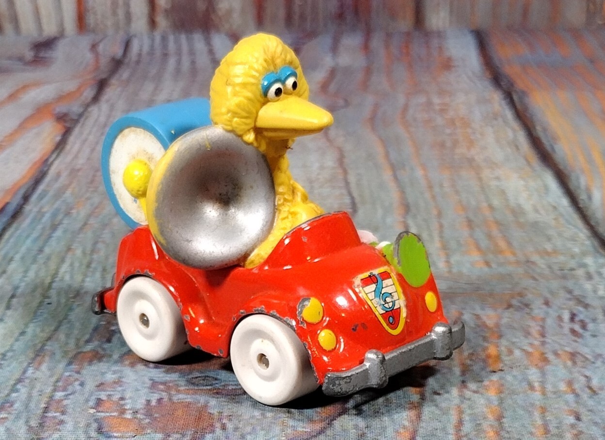 Big Bird Sesame Street Muppets Inc Playskool Car with Large Drum and ...