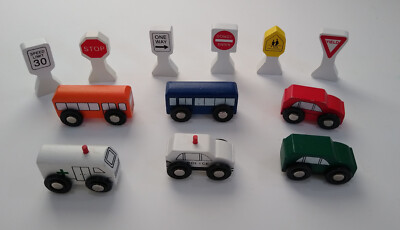 Set of Vehicles and Traffic Lights for BRIO Thomas IKEA Wooden Train ...