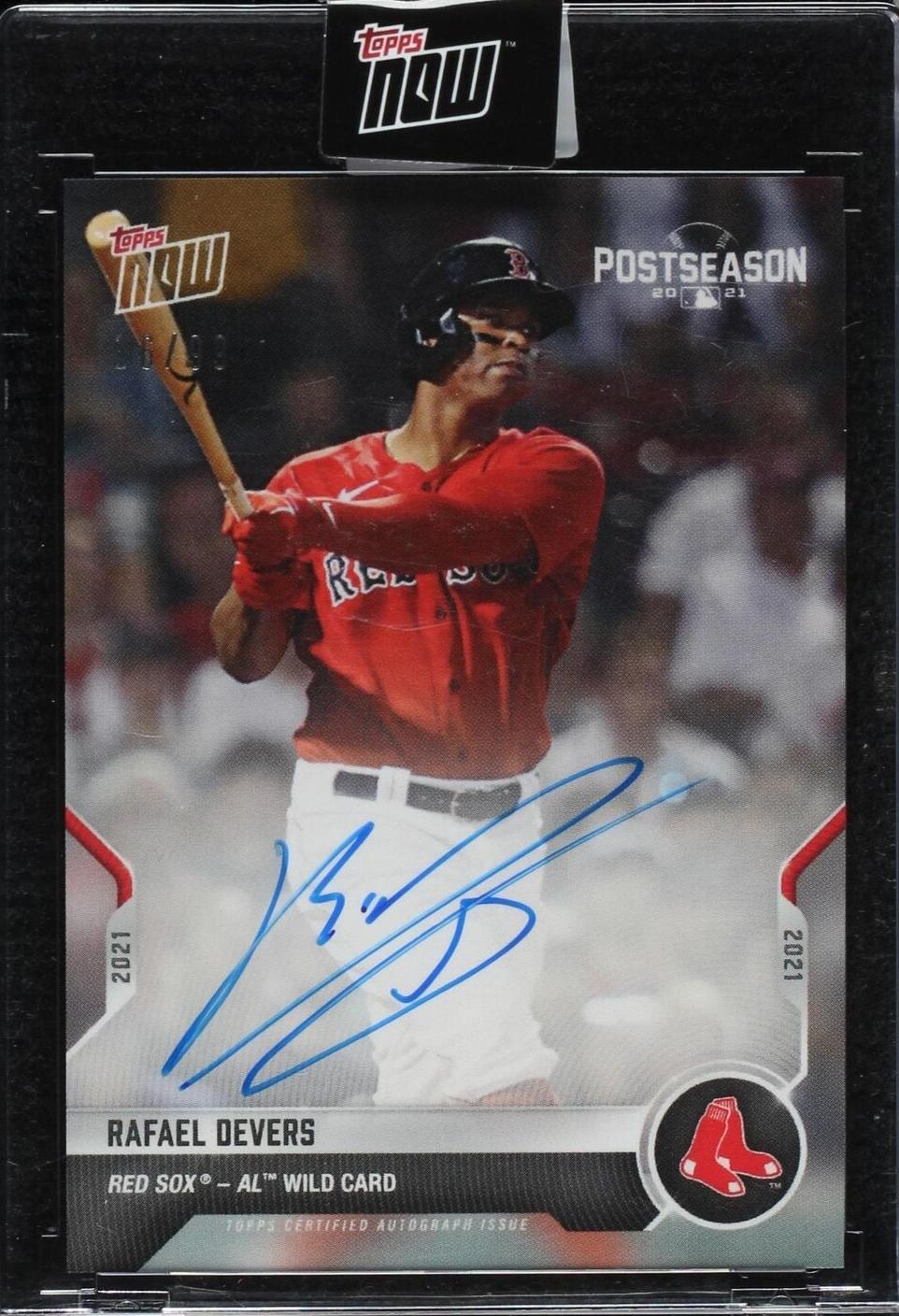 2021 Topps Now - Postseason Rafael Devers #PS-85A Autographs /99 (AU ...