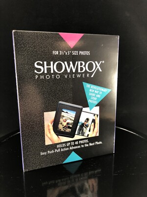 NEW Burnes Showbox Photo Viewer / 3.5" X 5" Photos / Charcoal / Up to ...