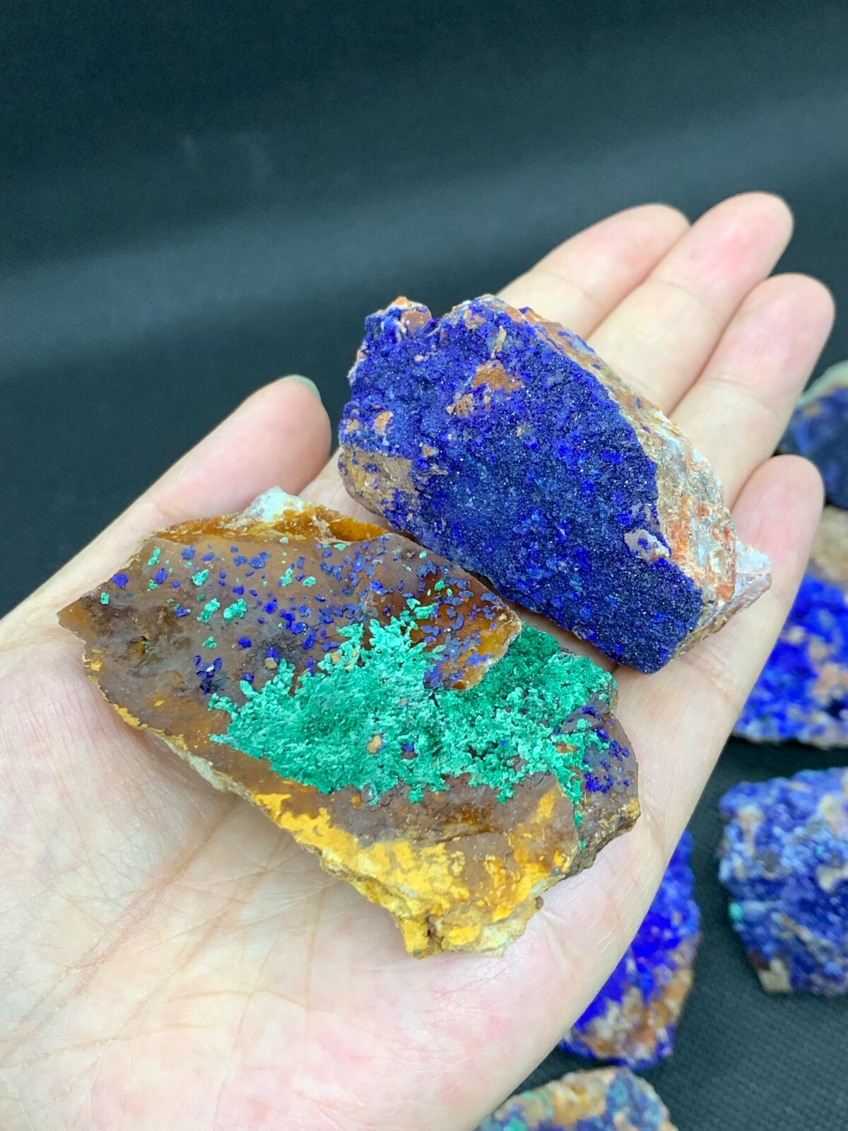 Raw Azurite Crystal on Quartz, 1-5 Inches Azurite Malachite Crystal ...