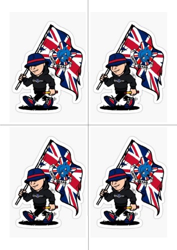 100 x Glasgow Rangers 9 x 13 cm Stickers, Union Bears, Ibrox Stadium ...