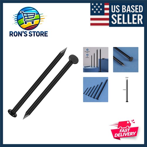 4 inch Hardware Nails, 79pcs 2 lbs Black Nails, Nails for Hanging ...