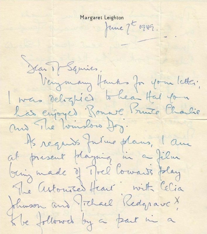 MARGARET LEIGHTON SIGNED AUTOGRAPH | eBay