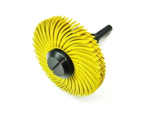 3m Radial Bristle Disc Brushes 2" a Pack of 6 Discs 80 Grit Yellow ...