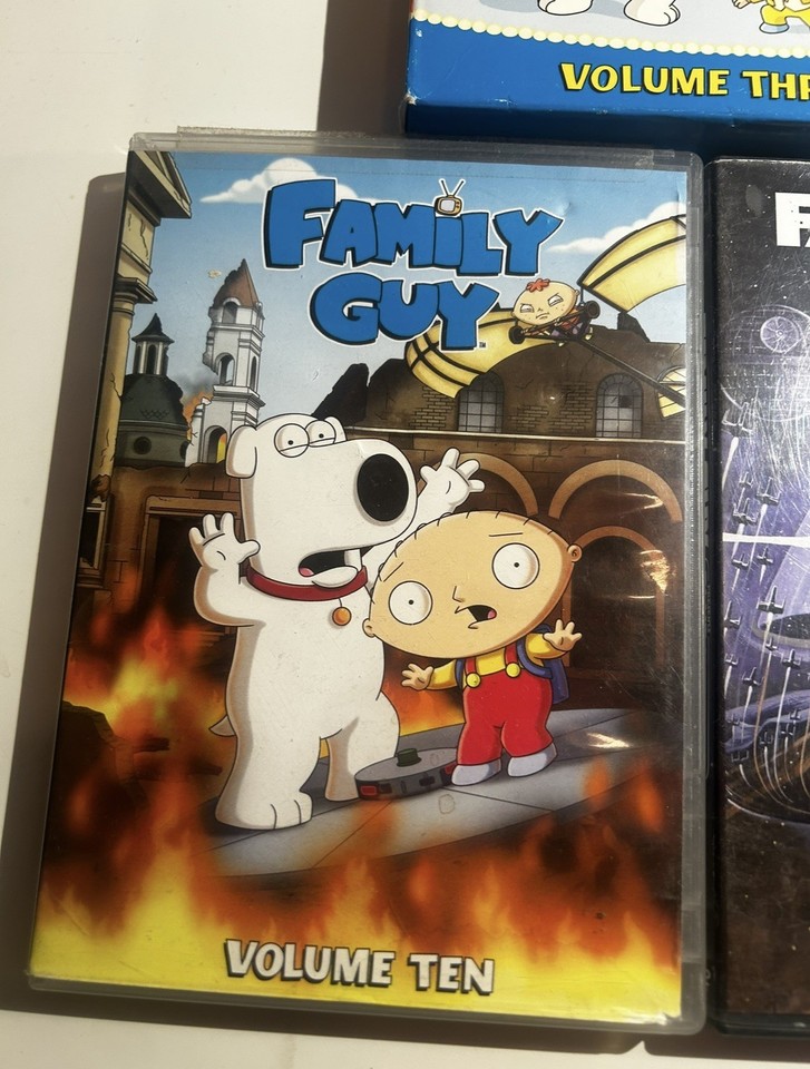 Family Guy Volume DVD Lot of 5! 3, 6, 10 Box sets, Blue Harvest ...